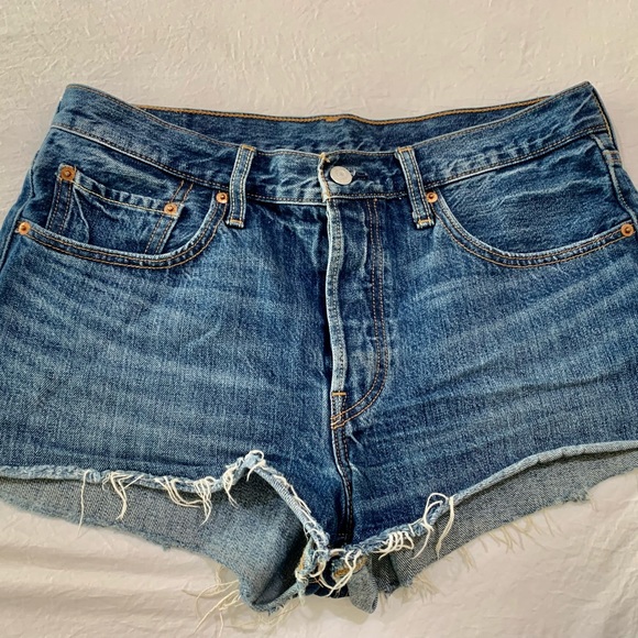 Levi's | Shorts | Levis Vintage 5 Distressed Cut Off Denim Shorts ...